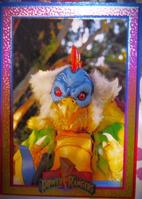 MMIGHTY MORPHIN POWER RANGERS CHUNKY CHICKEN CARD #46 | eBay