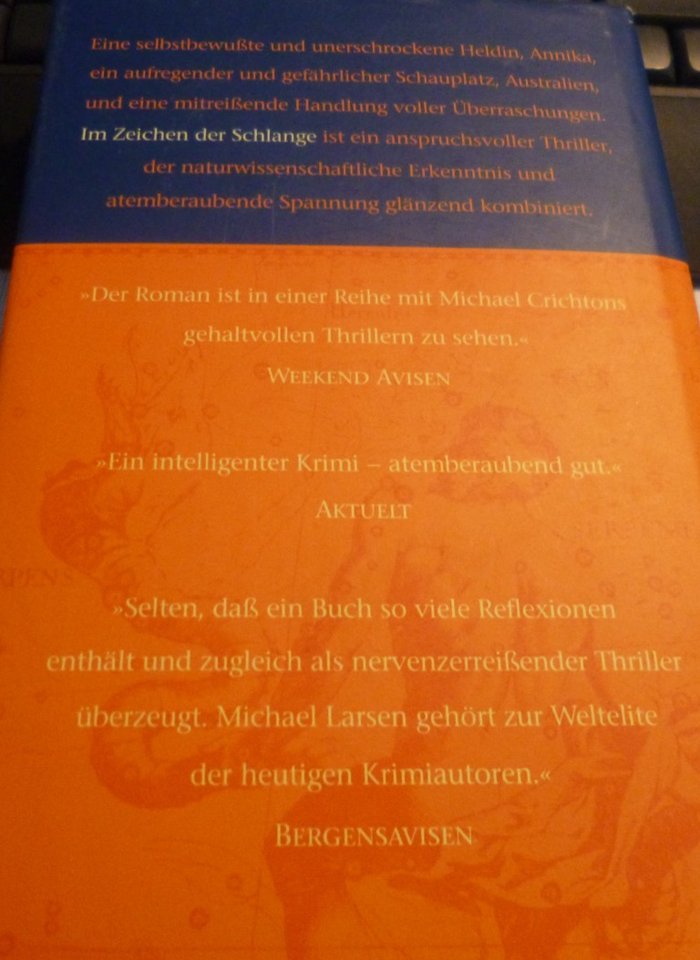 Im Zeichen der Schlange Buch von Michael Larsen 374 S. Hardcover | eBay.de