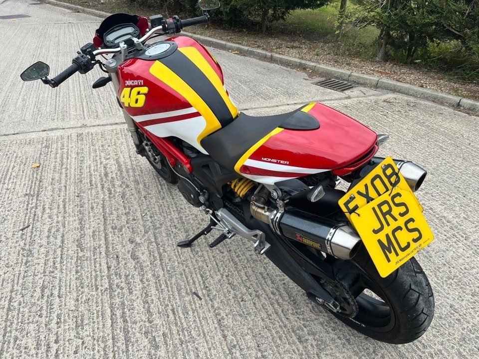 2008 08 DUCATI MONSTER 696 PLUS M696 RED NAKED M 696 RETRO CAFE STYLE ...