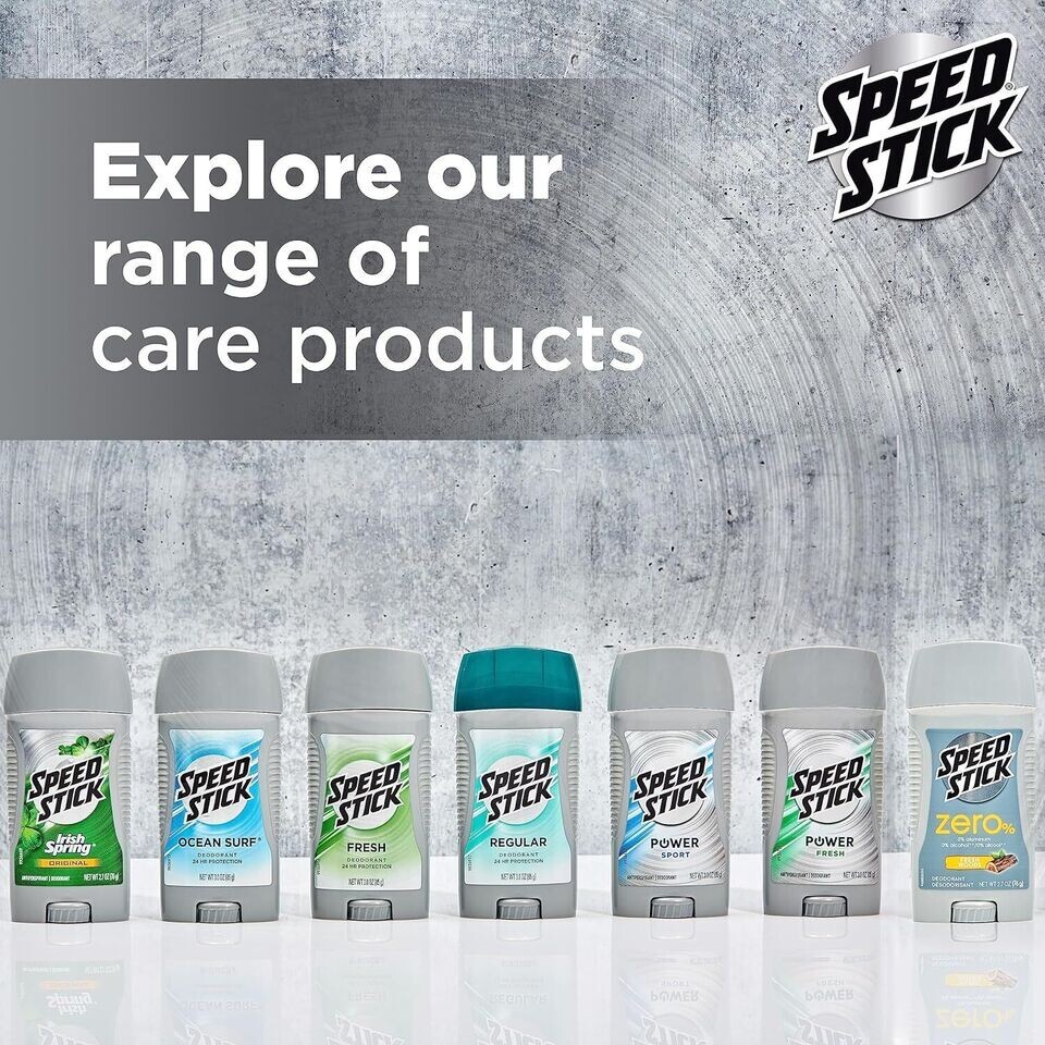 Speed Stick Men'S Deodorant, Regular, 3 Ounce, 4 Pack | eBay