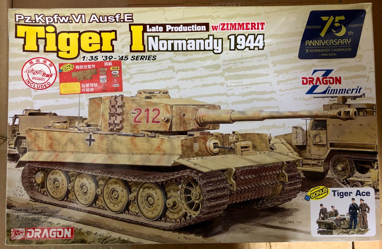 Dragon 6947 1/35 Tiger I Late w/Zimmerit (Normandy 1944) + Tiger Ace | eBay