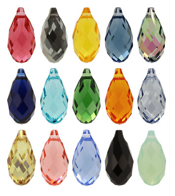Teardrop Beads PRIMERO 6010 Briolette Crystal Pendants - Various Sizes ...