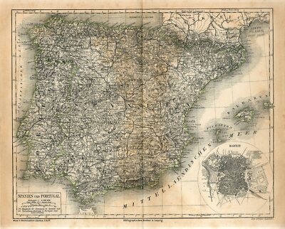 Pre-1900 - Spain Map