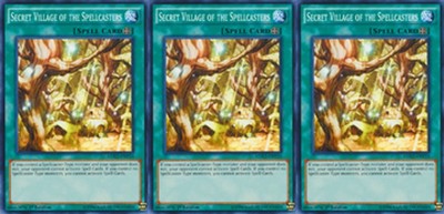 Secret Village of the Spellcasters 1st X 3 YUGIOH LDK2-ENY33 Field ...