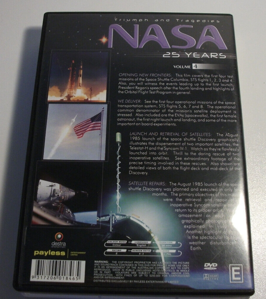 NASA 25 years Mixed group dvds | eBay