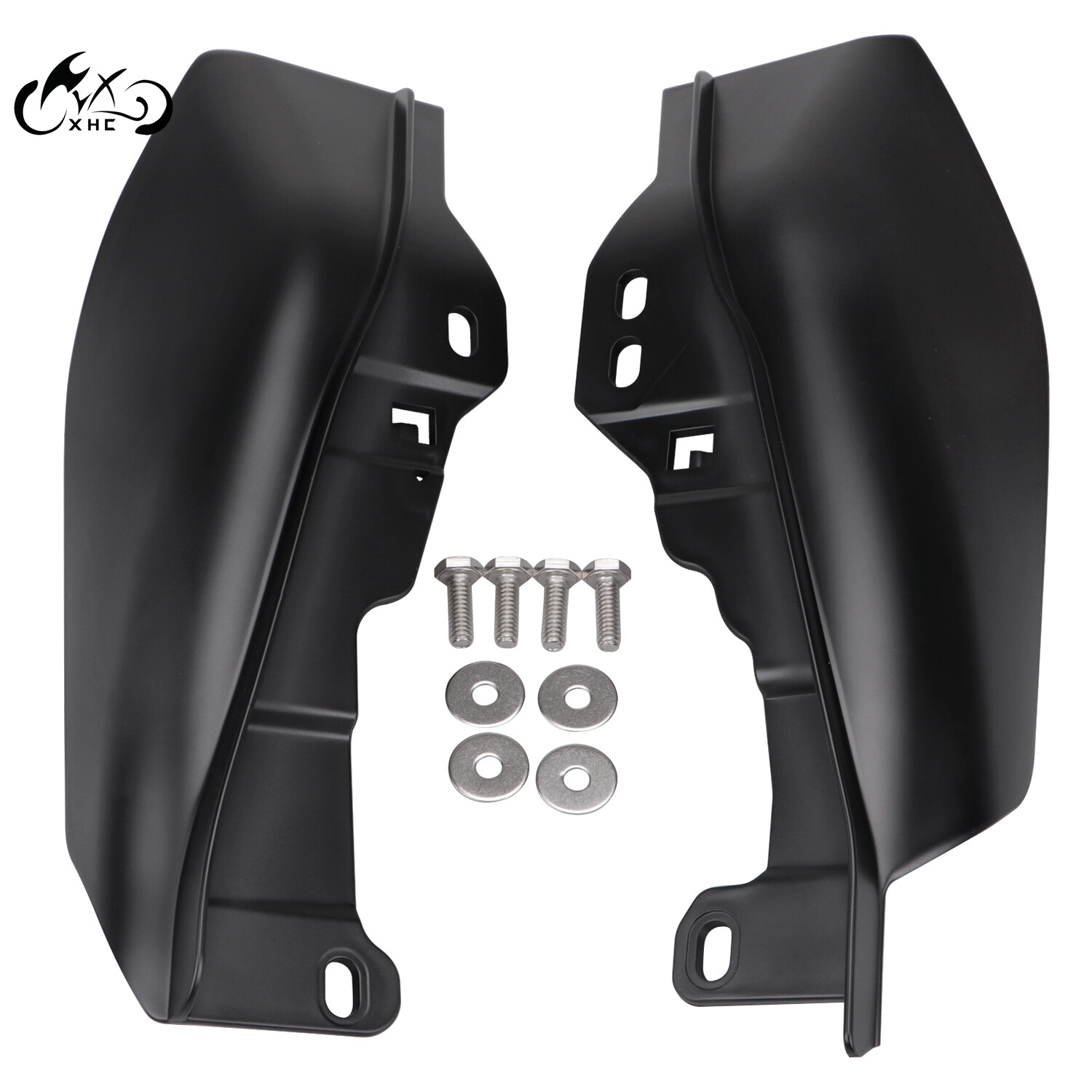 Matte Black Mid Frame Air Deflector Heat Shield For Harley Touring ...