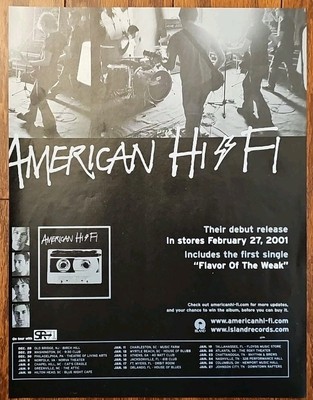 American Hi Fi Debut Album Original Print Ad - 8.25" X 10.75" | eBay.de