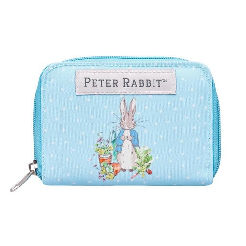 Children's Beatrix Potter Peter Rabbit Blue Polka Dot Zip-Around Coin ...