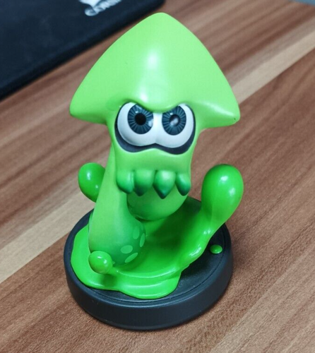 Figurine AMIIBO SPLATOON CALAMAR INKLING SQUID VERT ( Splatoon ) | eBay