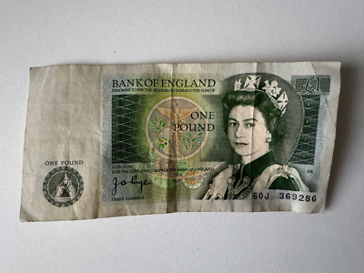 1642-1727 BANK OF ENGLAND ONE POUND NOTE ISAAC ELIZABETH II NEWTON 60J ...