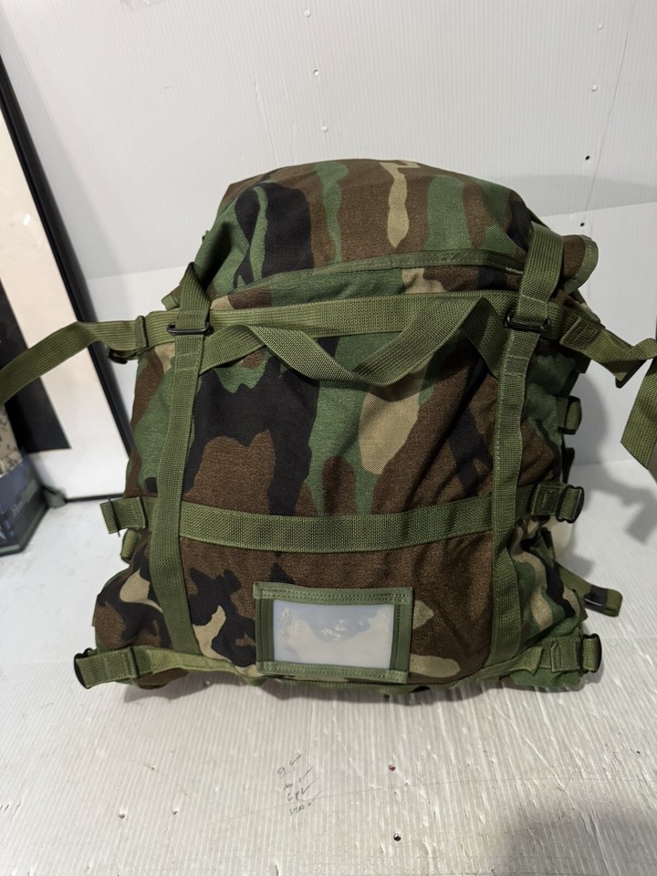 USGI Authentic M81 Woodland Camo Molle II Large Main Pack Rucksack (Bag ...