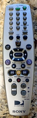 Genuine Original OEM Sony Directv TV TIVO Remote Control RM-Y809 Tested ...