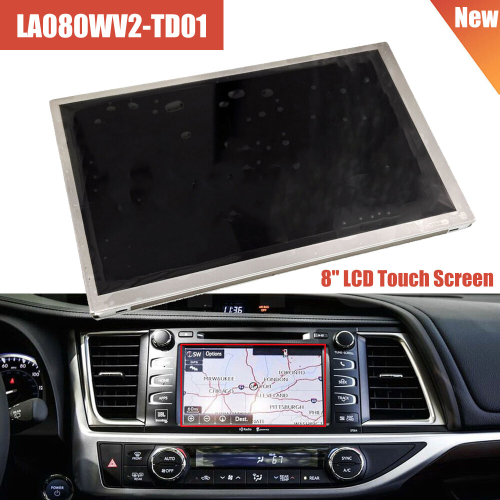 LCD Display For 2014-2019 Toyota Highlander LA080WV2-TD01 Panasonic 8 ...