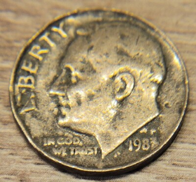 Major Error Roosevelt Dime Multiple Errors on Obverse & Reverse 1983 P ...