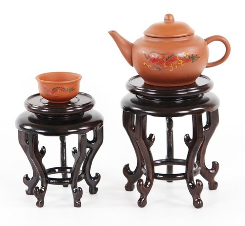 Legged Wood Fishbowl Stand Bonsai Ceramic Teapot Stone Vase Flower Rack ...