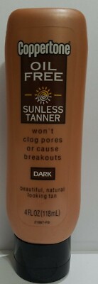 Vintage Coppertone Oil Free Sunless Tanning Lotion Self tanner Natural ...