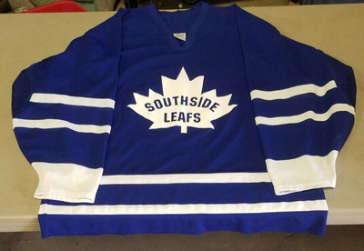 Vtg #77 Southside Maple Leafs CCM Jersey Sz XL NHL Hockey Toronto Mesh ...