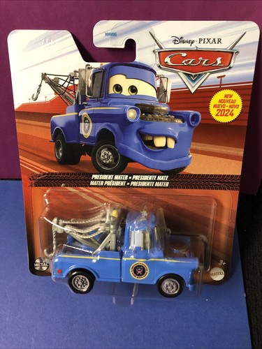 BRAND NEW 2024 DISNEY PIXAR CARS 1/55 PRESIDENT MATER ON THE ROAD Free ...