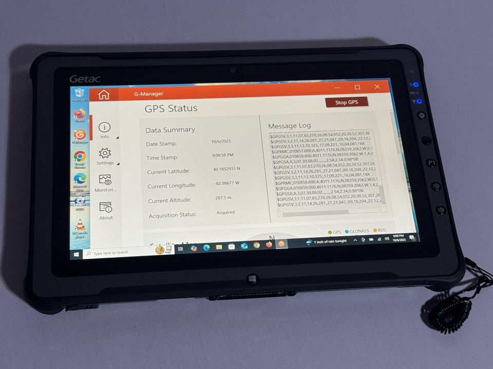 Getac F110 G3 Ruggedized Touchscreen Tablet GPS i5/8GB/256GB - 19 ...