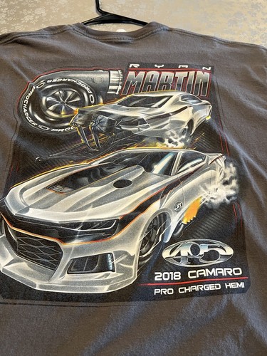 Ryan Martin Street Outlaws 2018 Camaro T-Shirt Men's XXL Pro Charged ...