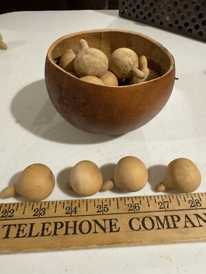 25 Small And Medium Clean Spinner Gourds Bowl Filler Primitive Colonial ...