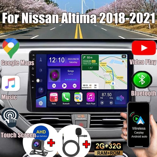 2+32GB Android 13 Car Stereo Radio GPS Navi Wifi BT For Nissan Altima ...