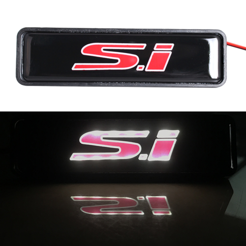LED Si Light Emblem Car Front Bumper Grille Badge Illuminated Sticker ...