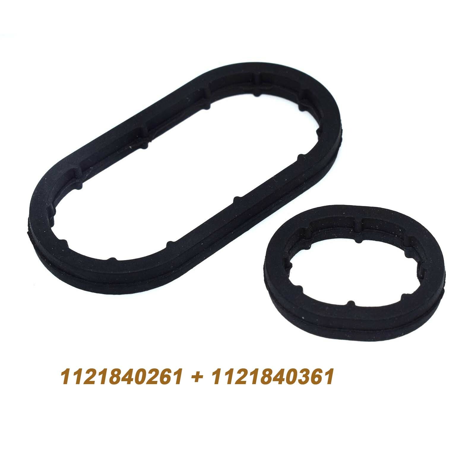 For Mercedes M112 M113 Engine Oil Cooler Seal Ring Gasket Set 2pcs ...