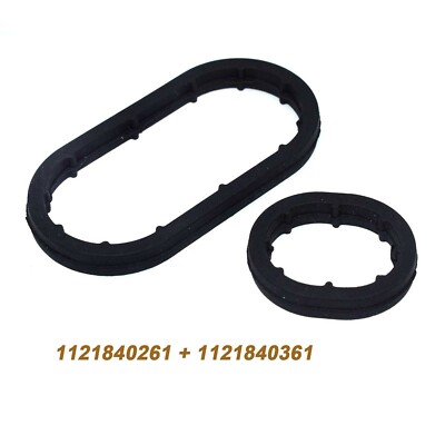 For Mercedes M112 M113 Engine Oil Cooler Seal Ring Gasket Set 2pcs ...
