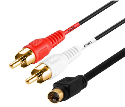 RCA High-Performance OFC Digital Cable 12ft Combination Audio/S-VHS ...