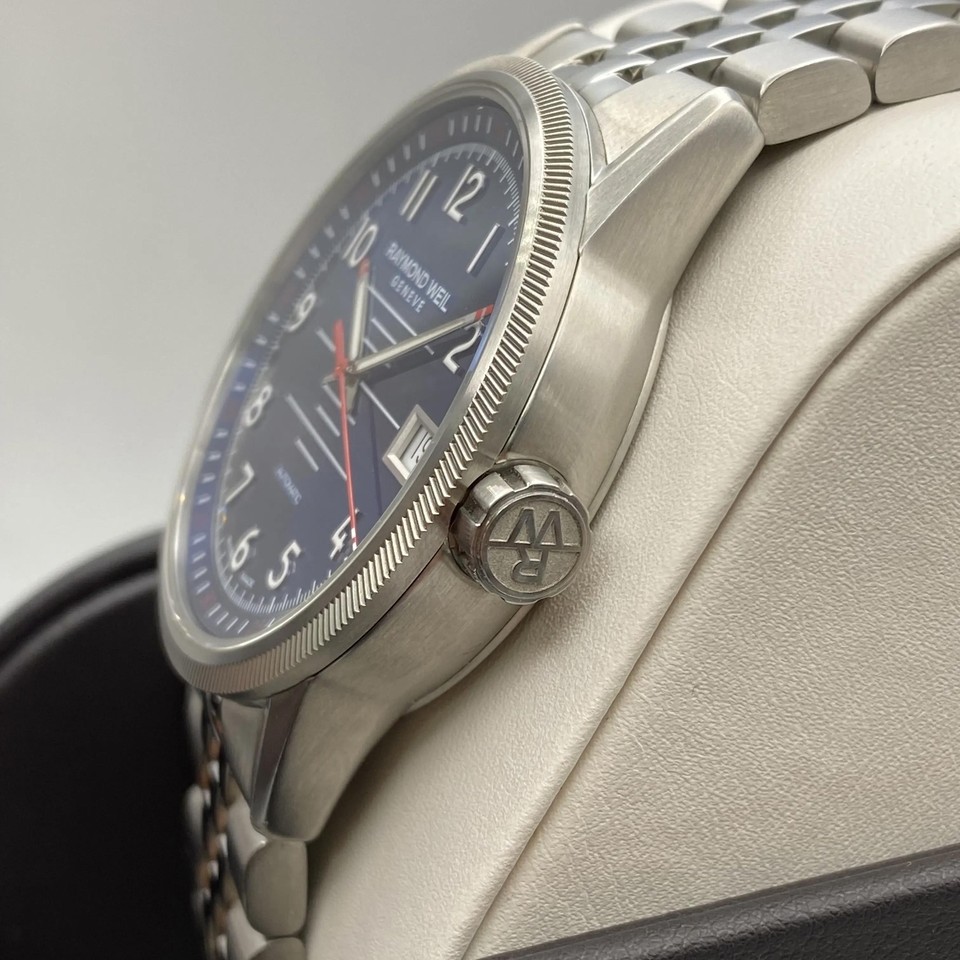 Raymond Weil Freelancer 42.5mm Steel Blue Dial Automatic Men Watch 2754 ...