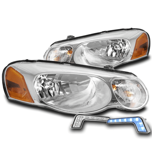 FOR 04-06 CHRYSLER SEBRING CONVERTIBLE/SEDAN CHROME HEADLIGHT W/BLUE ...