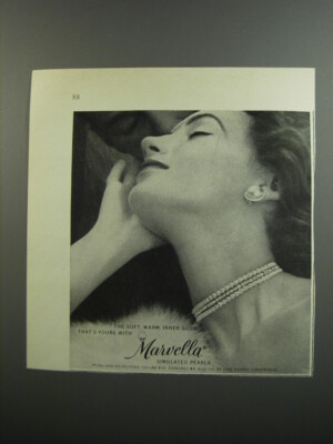 1953 Marvella Pearls Advertisement | eBay