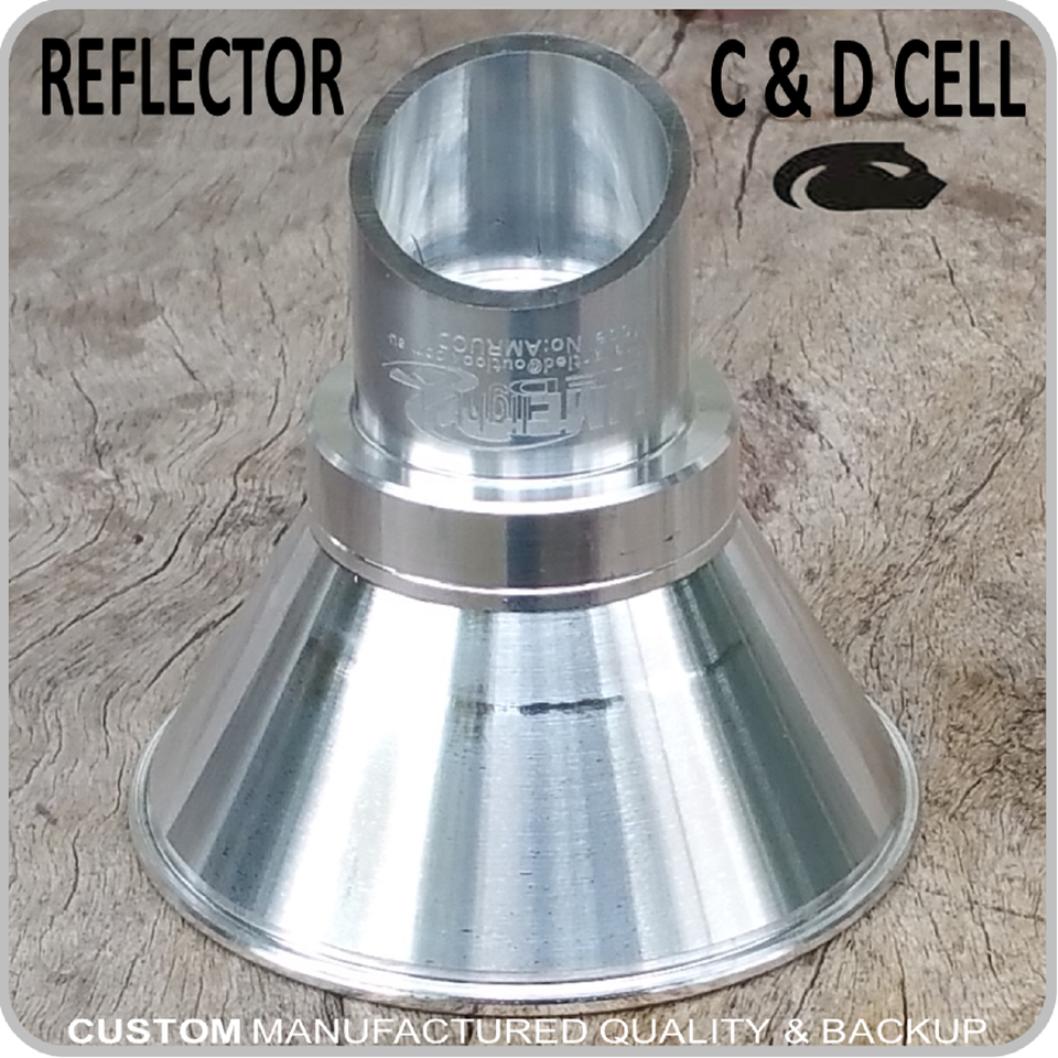 MAGLITE UPGRADE PARABOLIC REFLECTOR FLASHLIGHT TORCH C & D SIZE ...