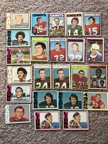 1972 Topps Football Cards - Gordon, Beer, Landry, Farmer, etc | eBay