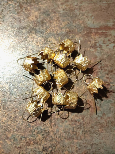 5mm Christmas Bauble Hangers with Caps Packs of 12 Free P&P | eBay UK