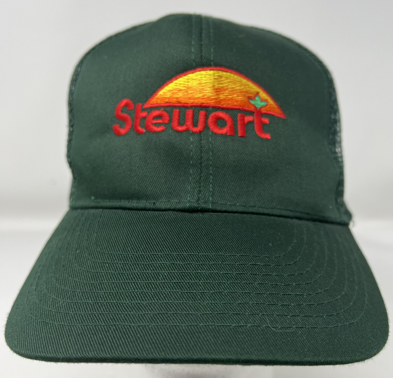 Stewart Seed Farm Patch Snapback Cap Trucker Hat Mesh Back Hunter Green ...