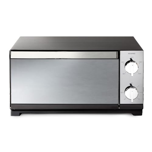 IRIS OHYAMA Toaster Oven Toaster Mirror Finish Horizontal 4 Slice Bake ...