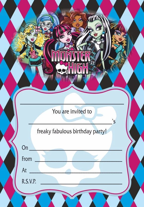 Monster High Birthday Printables