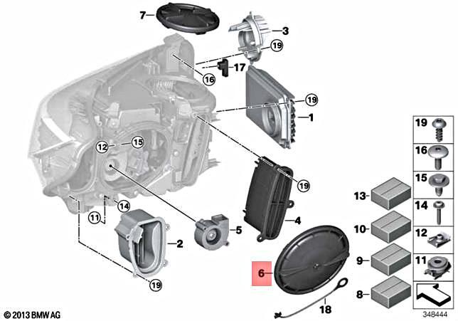 Genuine Covering cap BMW X5 X6 F15 F16 F32 F33 F36 F80 F82 F83 F85 ...