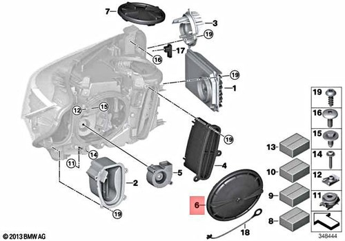 Genuine Covering cap BMW X5 X6 F15 F16 F32 F33 F36 F80 F82 F83 F85 ...