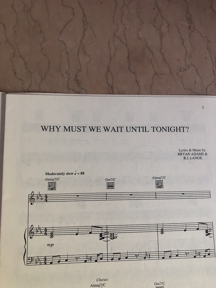 TINA TURNER sheet music WHY MUST WE WAIT UNTIL TONIGHT? ('93) 10 pp ...