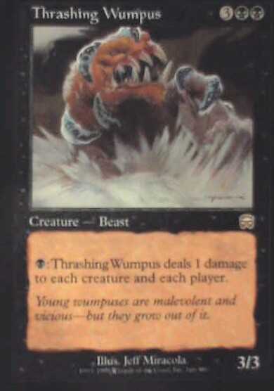 MTG Thrashing Wumpus Mercadian Masques 166/350 Regular Rare for sale ...