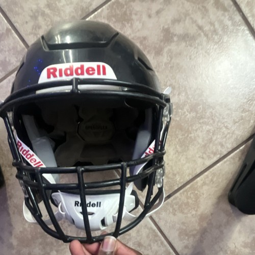 Riddell Speedflex Large Black Football Helmet Face Mask Chin Strap | eBay