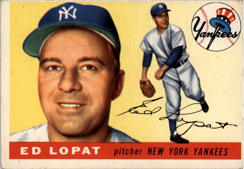 1955 Topps #109 Ed Lopat - VG | eBay