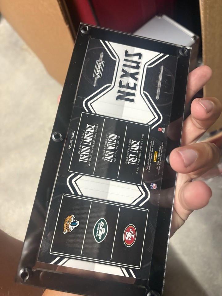 2021 Panini Playbook Football Triple Shield Trevor Lawrence Trey Lance ...