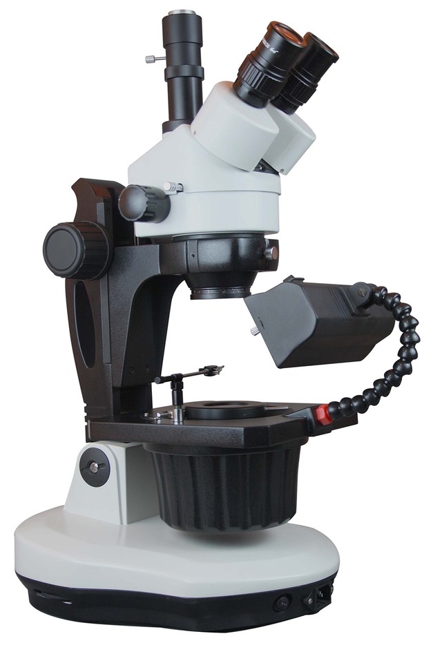 Gem Testing Gemology Darkfield 7-100x Zoom Stereo GIA Microscope 25MP ...