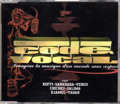 Code Vocal - Imagine La Musique D'Un Monde Sans Respect - CDM - Pop Rap 5TR | eBay