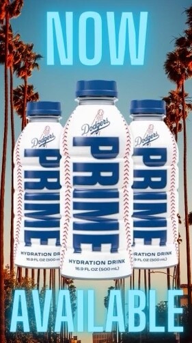 🔥⚾ RARE LA DODGERS Prime Hydration Drink LIMITED EDITION LOS ANGELES ...