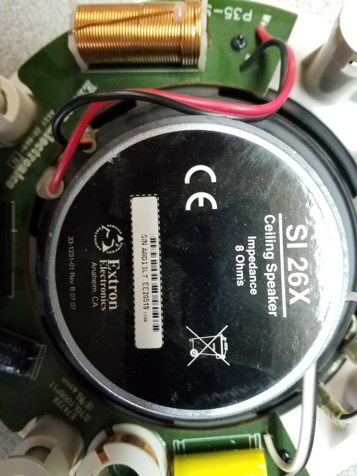 Extron SI 26X Ceiling Speaker 8 Ohm SINGLE SPEAKER. FREE SHIPPING ! | eBay